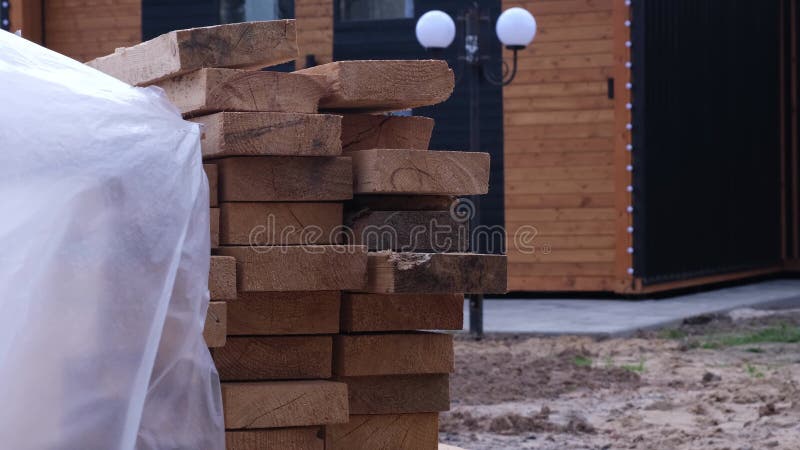 Construction Site. in the Foreground Lies the Building Material of the ...