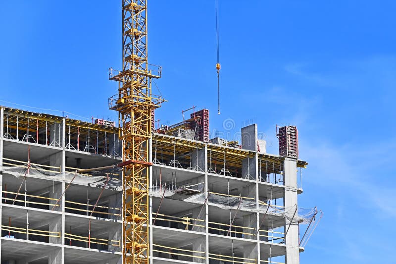 Construction Site with Formwork Stock Photo - Image of brick, exterior ...