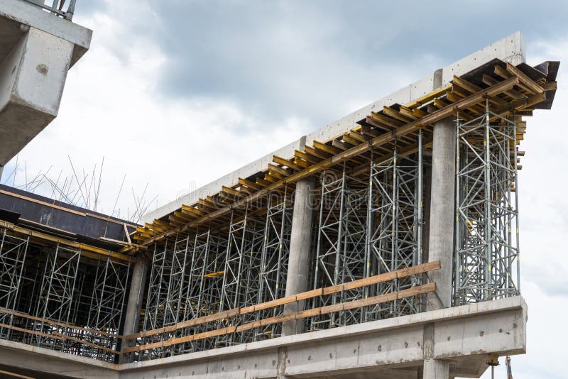 Construction Site. Framework of the New Building Stock Image - Image of ...