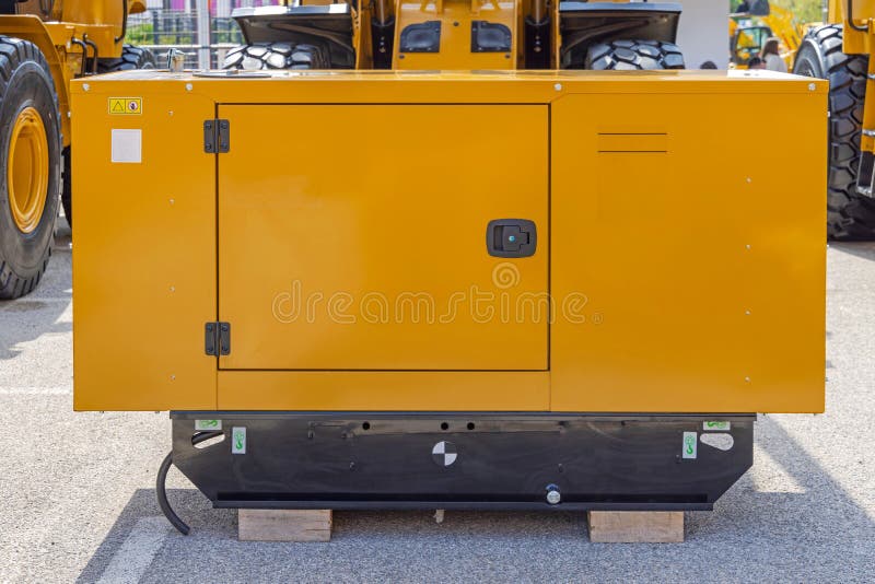 Construction Site Generator Stock Image - Image of industry, engine ...