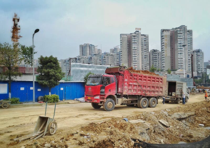 Construction site 2 editorial photo. Image of engineering - 77044726