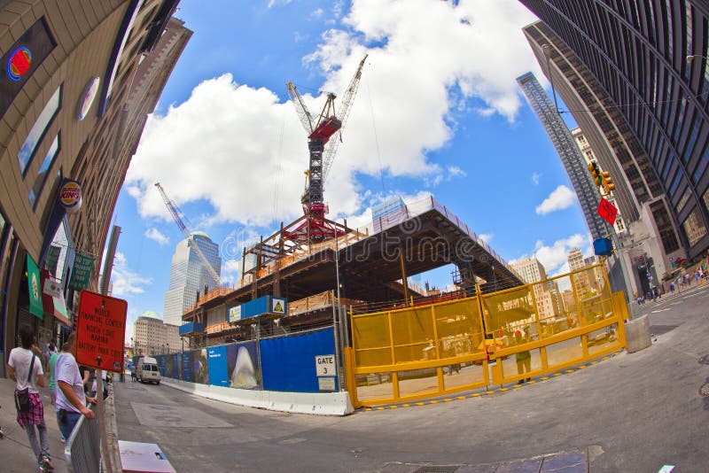 Construction Site in Ground Zero, Editorial Photo - Image of ...