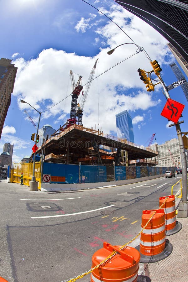 Construction Site in Ground Zero, Editorial Photography - Image of ...