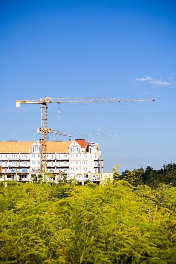 Construction site growth stock photo. Image of grass - 15705172