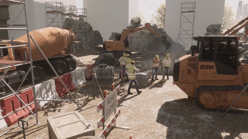 Construction Work Tools Pattern Animation Stock Video - Video of ...