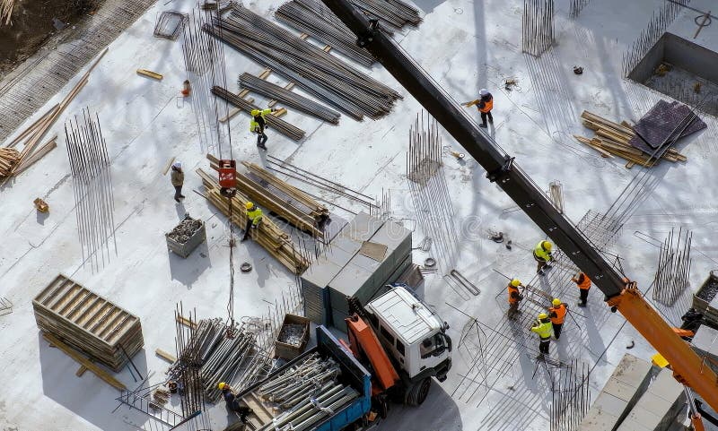 Construction site stock image. Image of architecture - 285732823