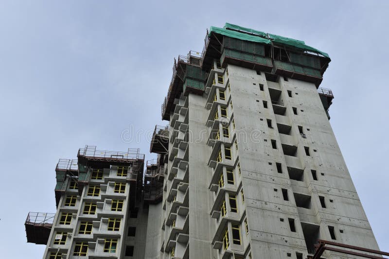 Construction Site in Hong Kong Stock Image - Image of architect ...