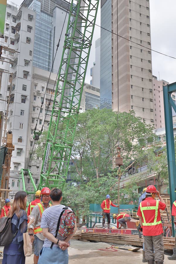 Construction Site at Hong Kong 18 May 2019 Editorial Stock Image ...