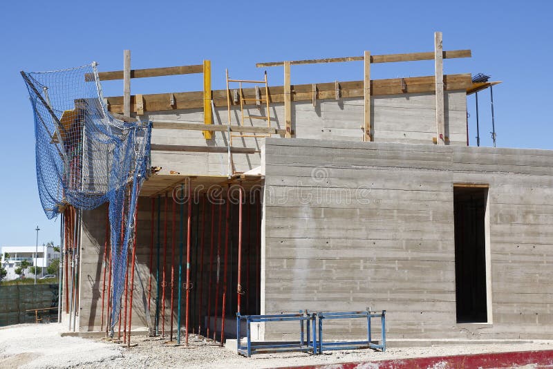 Construction Site of a House Stock Image - Image of project, build ...