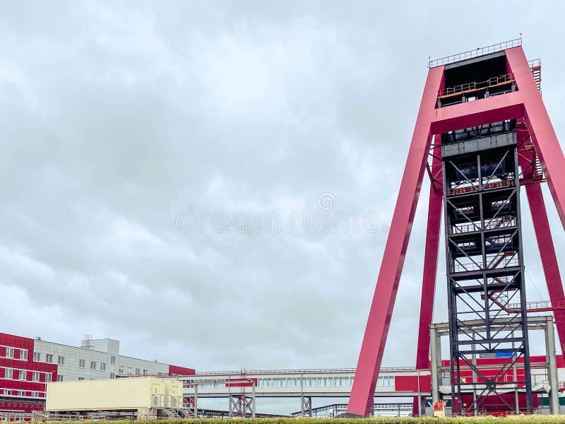 Construction Site of an Industrial Complex. Construction of a Mine for ...