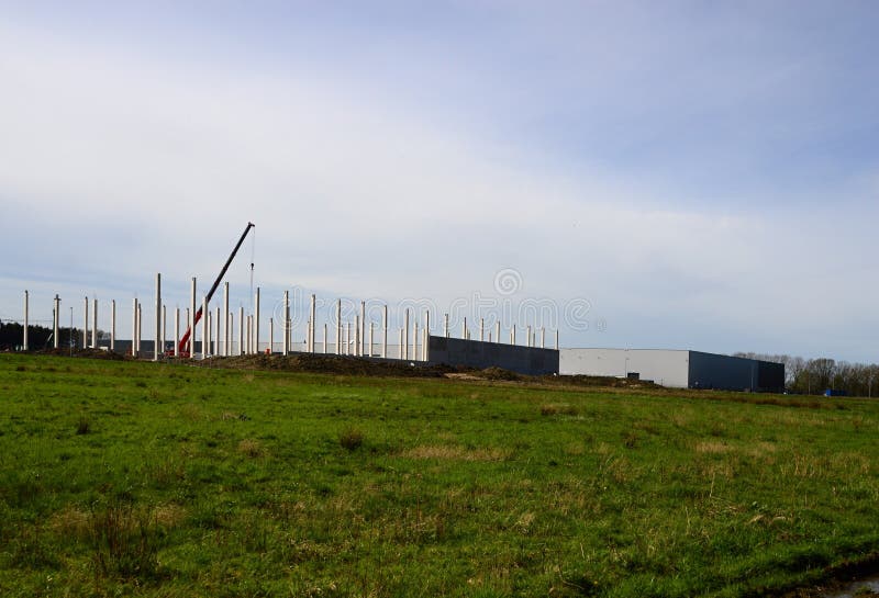 Construction Site in the a 27 Industrial Park in the Town Walsrode ...