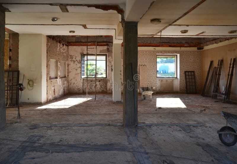 Construction Site, Industrial Under Construction Empty Space ...