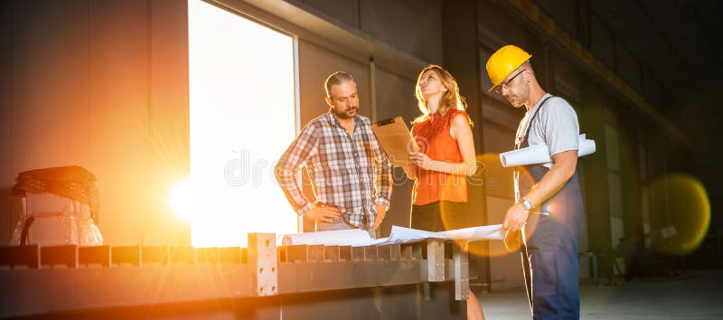 Construction Site Inspector Making Report Stock Photo - Image of ...