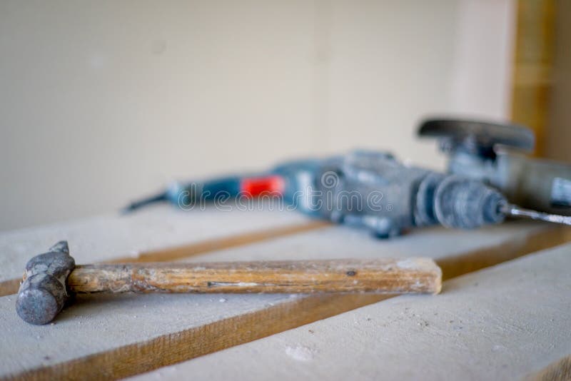 Construction Site Instruments Stock Photo - Image of cheerful ...