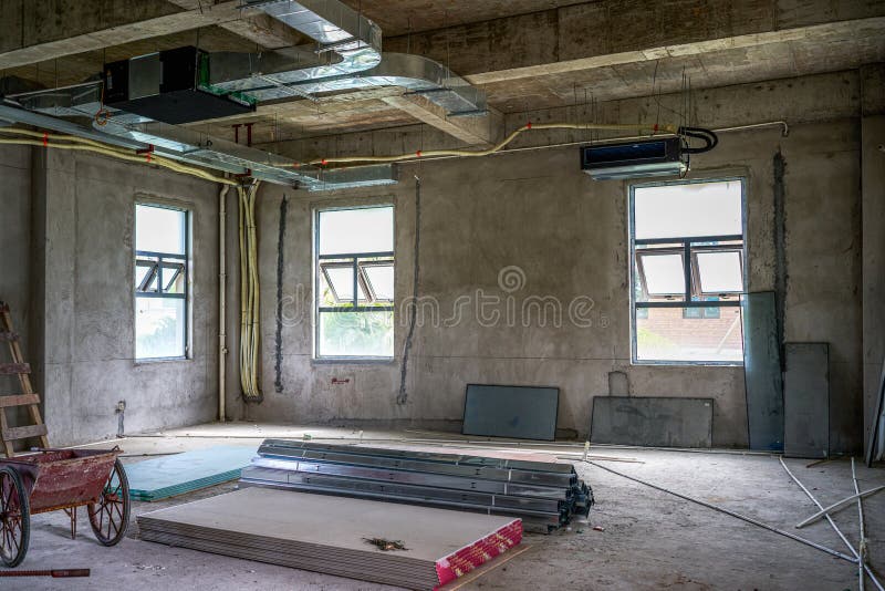 The Construction Site of the Interior Decoration of the Commercial ...