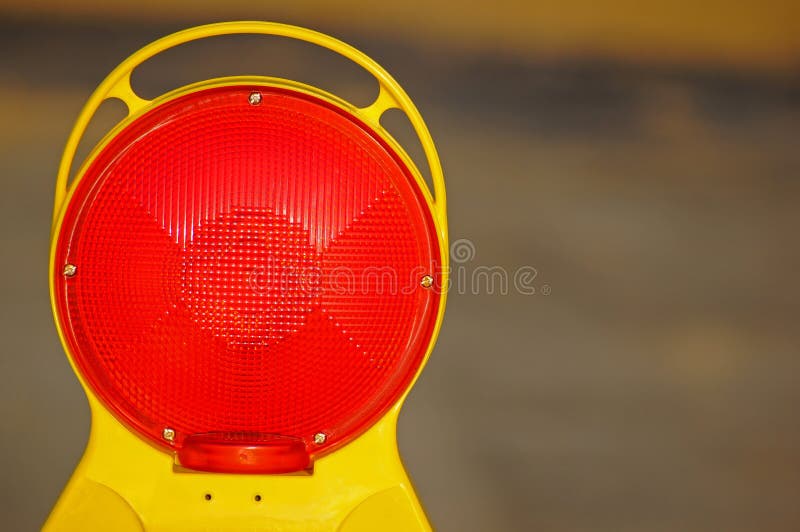 Construction site lamp stock image. Image of hazard, plastic - 23875653