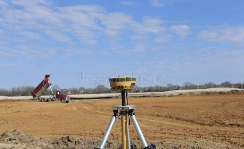 Excavators are Developing a Sand Pit. Stock Photo - Image of road ...