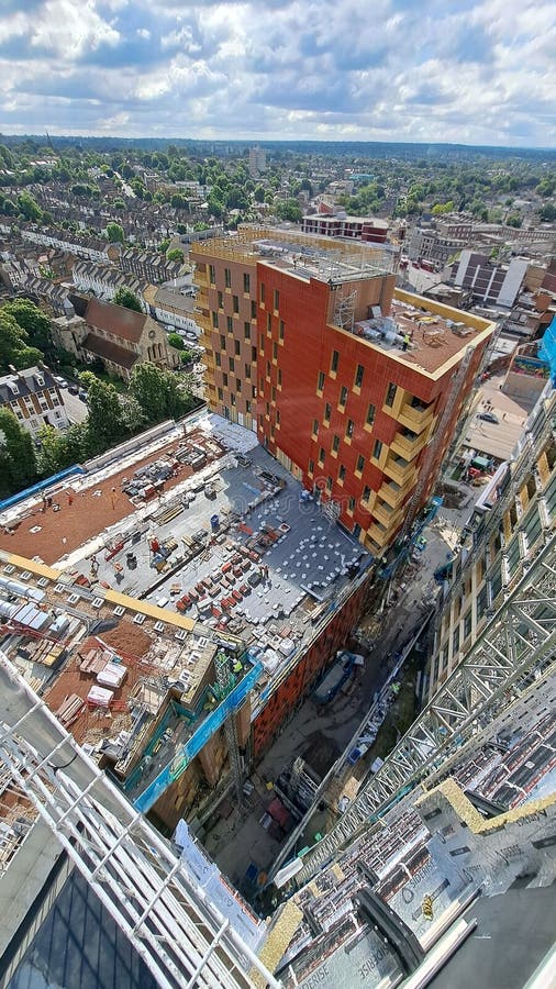 Construction Site Large View from Above Editorial Stock Photo - Image ...