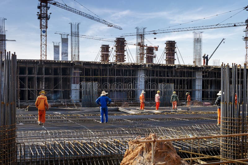 Construction site editorial photography. Image of hook - 94296087