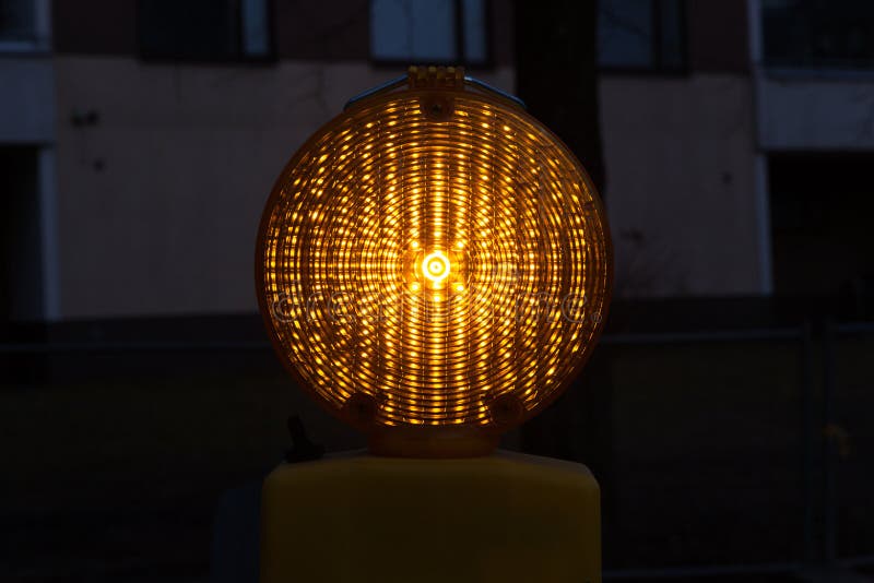 Construction Site Light Closeup Stock Image - Image of site, equipment ...