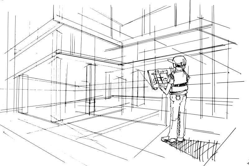 Line Drawings Buildings Stock Illustrations – 322 Line Drawings ...