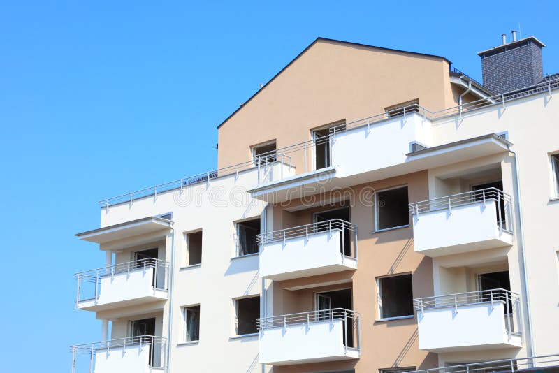 Construction Site of Local Homes with Rooftops Stock Photo - Image of ...