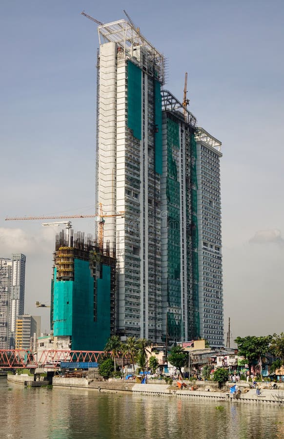Construction in Manila editorial image. Image of buildings - 67851915