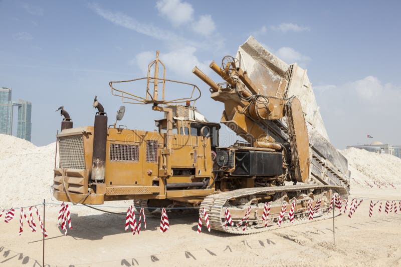 Construction Site Machinery Stock Image - Image of arabia, machine ...