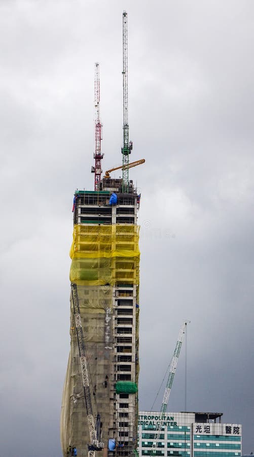 A Construction Site at the Manila City in Philippines Editorial Stock ...