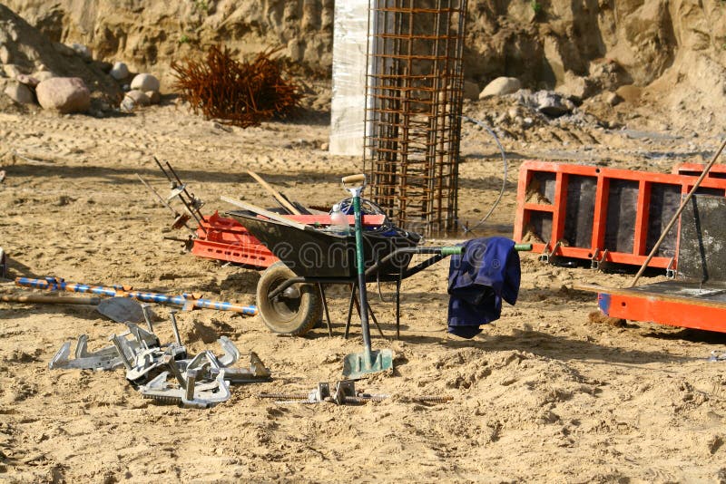 Construction site mess stock image. Image of civil, foundation - 3015725