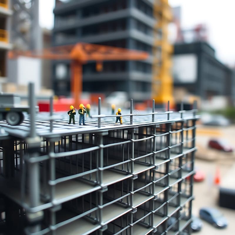 Construction Site Miniatures, Wire Mesh Reinforcement Grid, Tiny ...