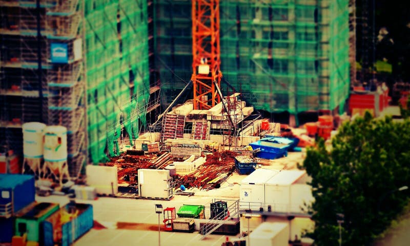 Construction Site Miniture Picture. Image: 89740382