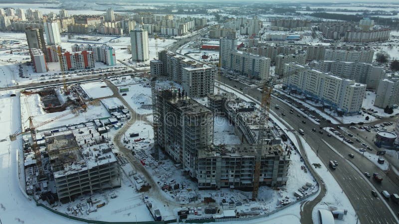 City Block with High-rise Buildings. Modern Architecture. Dormitory ...