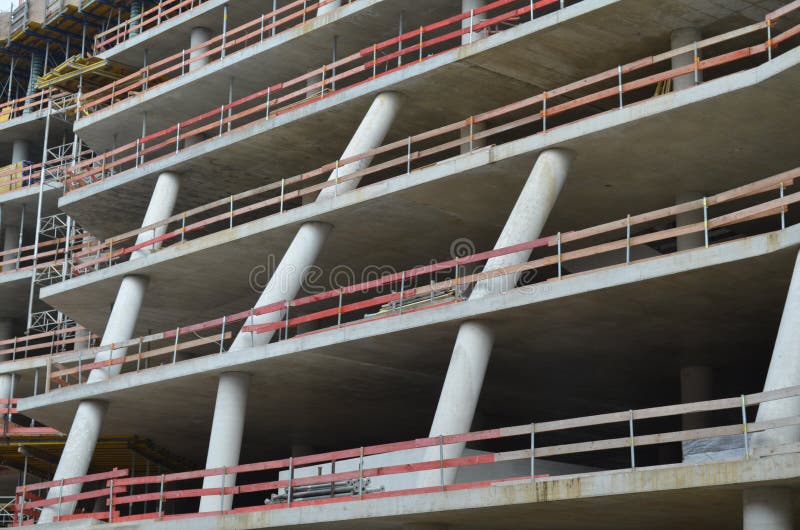 Construction Site of a Modern Office Building Stock Photo - Image of ...