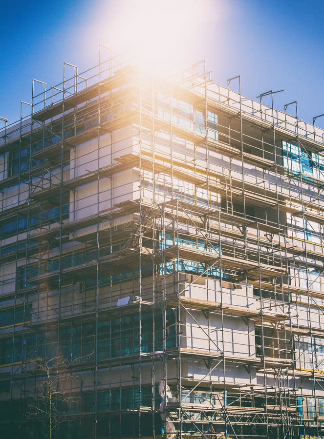 Construction site stock image. Image of structure, business - 53745071