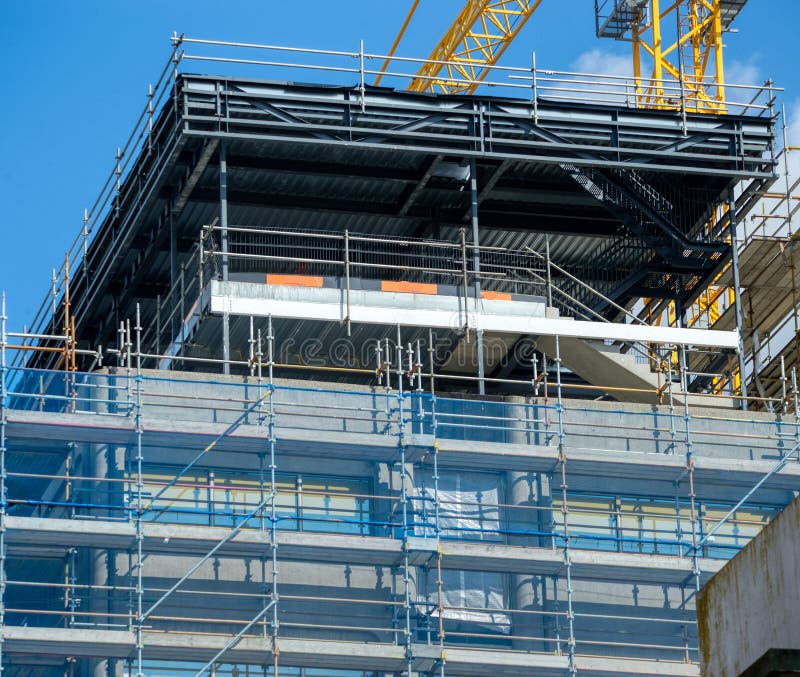 Construction site stock photo. Image of industry, factory - 383161874