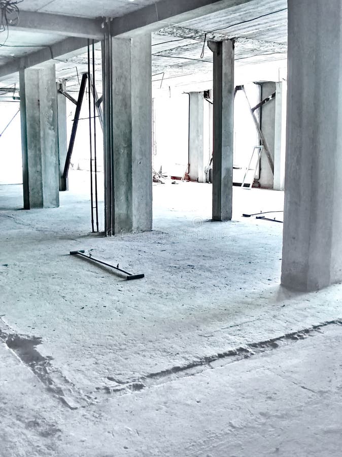 Internal Construction Structures Stock Image - Image of metal, work ...
