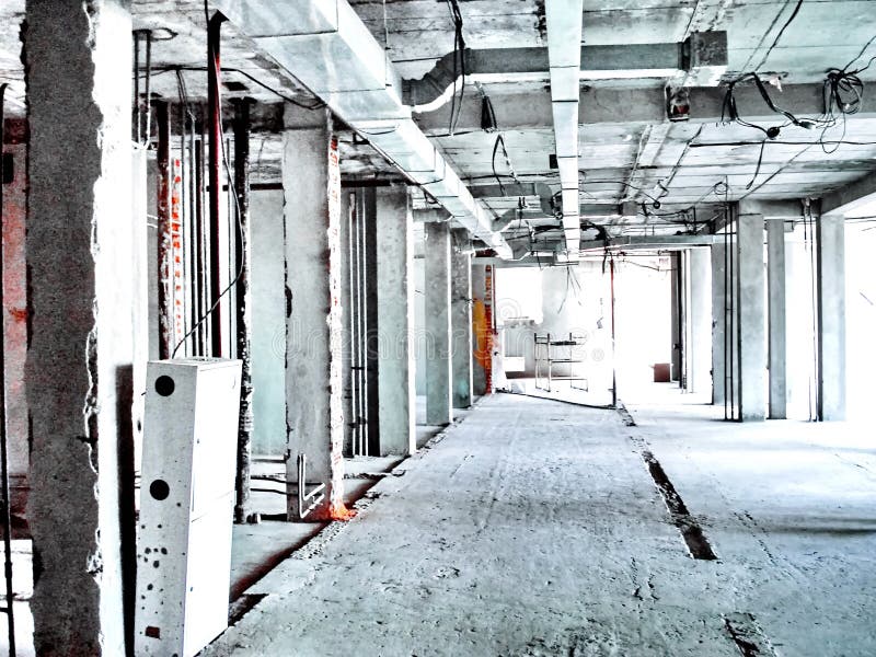 Internal Construction Structures Stock Photo - Image of installation ...