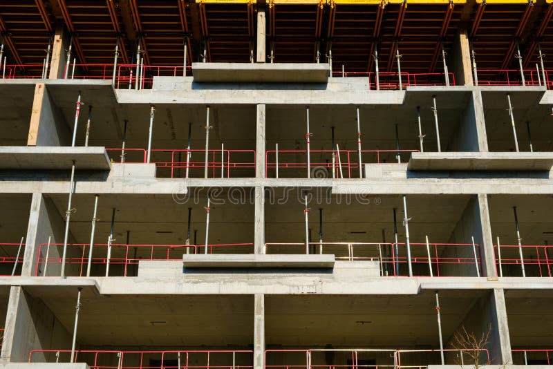 Construction Site of New Building - New Building Under Construct Stock ...