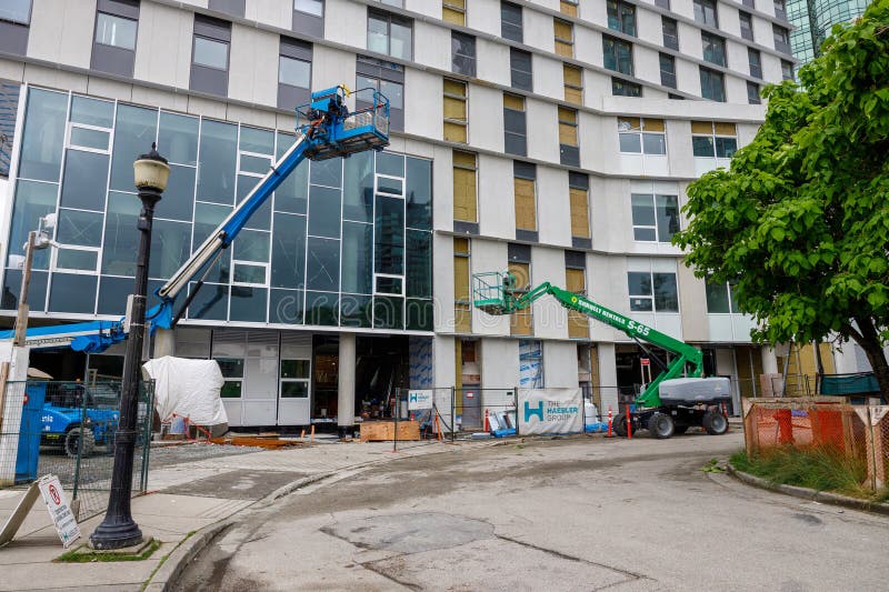 Construction Site of the New Coal Harbour Elementary School, Featuring ...