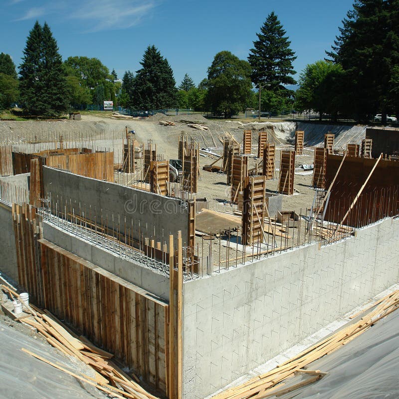 Construction Site stock photo. Image of contractor, framing - 32260444