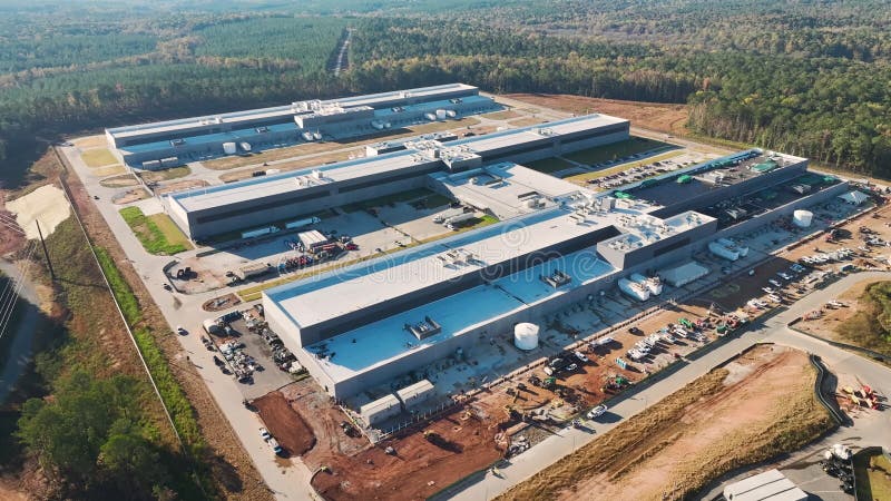 New Construction Site of Developing Residense in American Urban Area ...