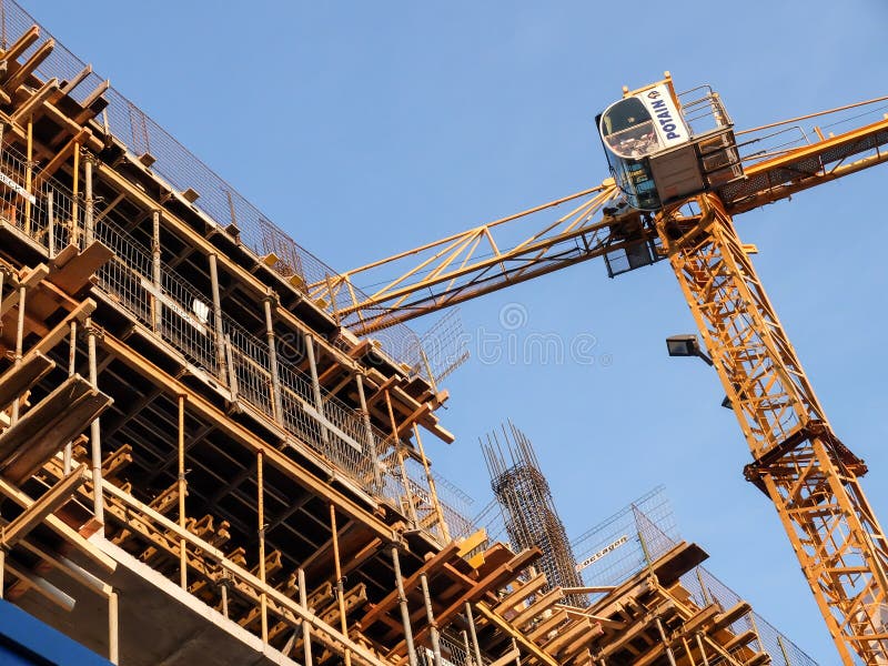 Construction Site in a New Office Area Editorial Stock Photo - Image of ...