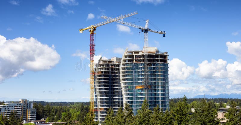 Construction Site of New Residential Building Development Editorial ...