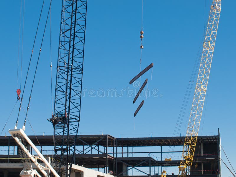 Construction site stock photo. Image of blue, metal - 255963342
