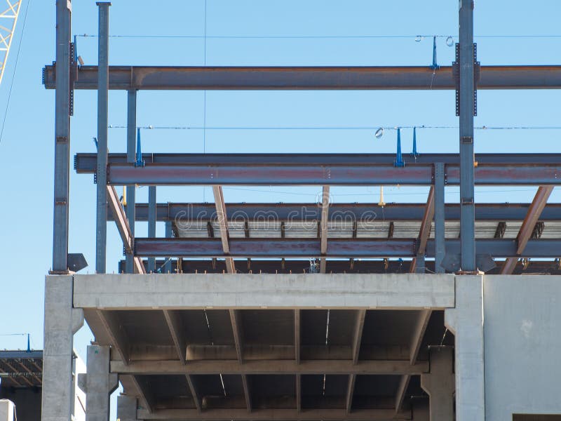 Construction site stock image. Image of girder, steel - 283729263