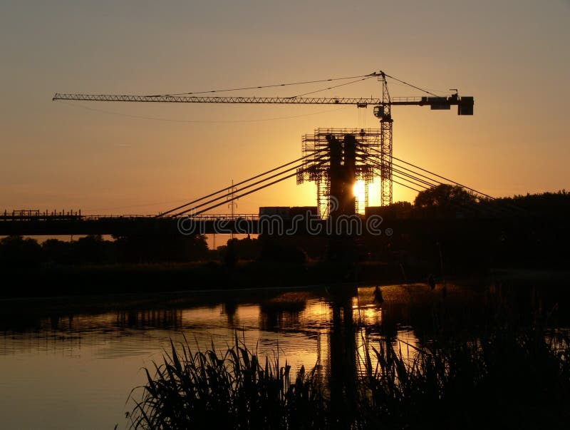 Construction Site of New River Bridge Stock Photo - Image of bridge ...