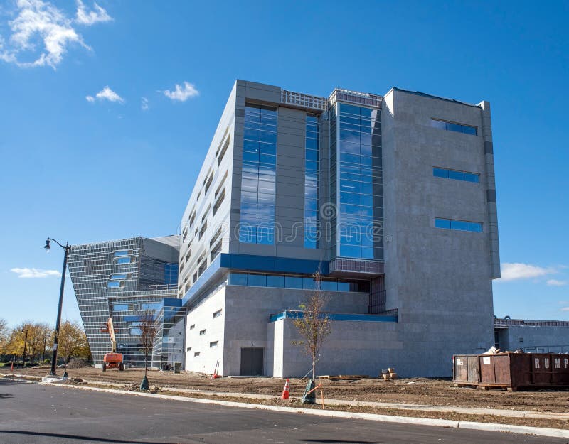 Construction Site of New School in Downtown Dayton, Ohio Editorial ...