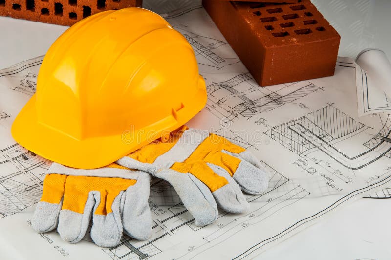 Professional Construction Site Stuff Stock Image - Image of crafts ...