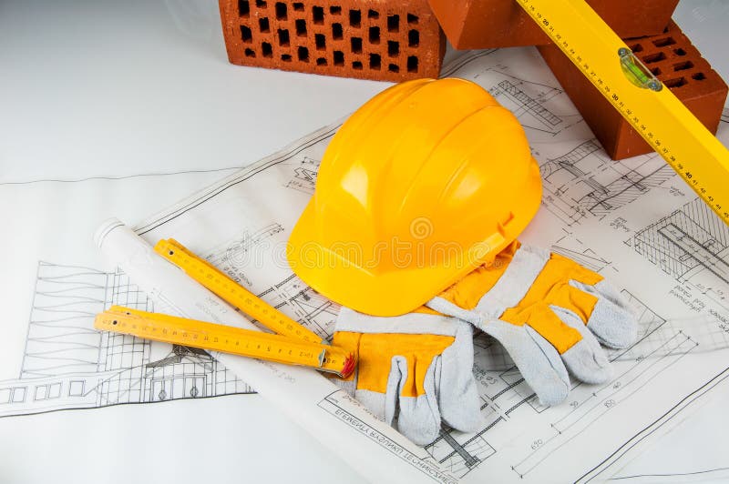Construction Site Objects, Professional Building Stuff Stock Photo ...